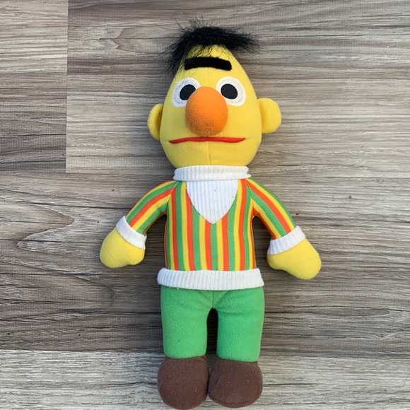 Toys | Sesame Street Bert Muppet Doll 9s Vintage Playskool Pbs | Poshmark